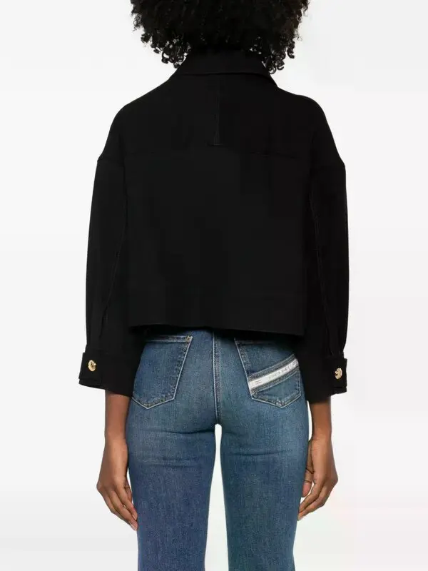 Elisabetta Franchi Buttoned Cropped Jacket - 110|black